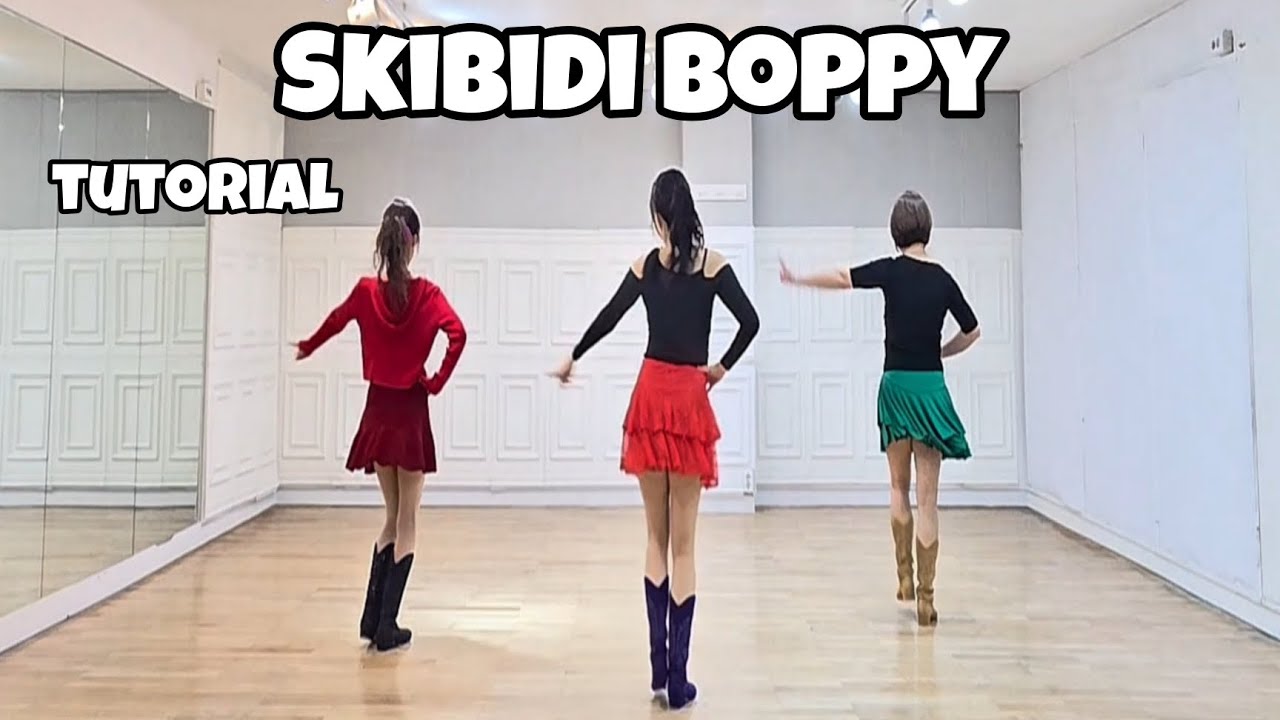 Skibidi Boppy - Line Dance (Tutorial) - YouTube