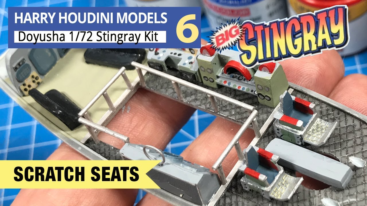 Stingray Part 6 Seats scratch built from photos from Gerry Anderson TV ...