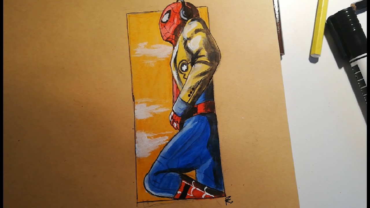 Speed drawing: Spider-man Homecoming - YouTube