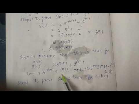 By MI Prove that 4^n-3n-1÷9 and( 3×(5^(2n+1))+(2^(3n+1)))÷17 - YouTube