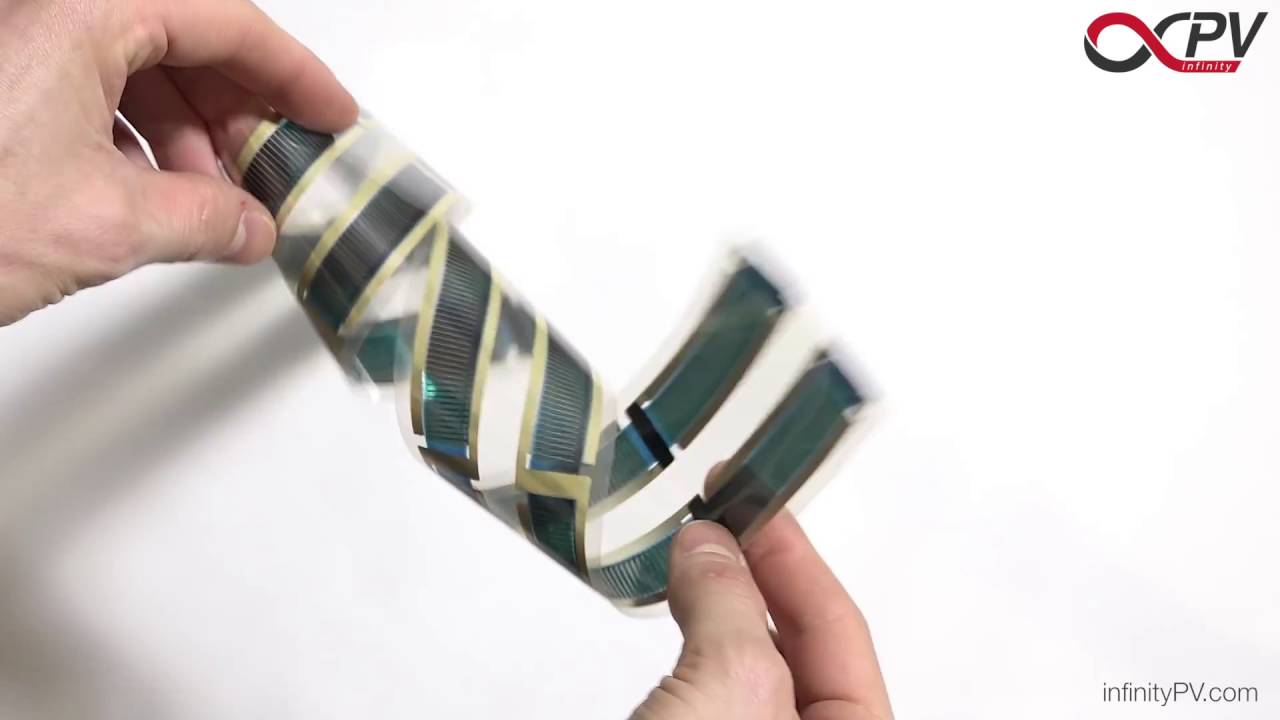 Flexible Solar Tape by infinityPV organic solar cells that stick to any ...