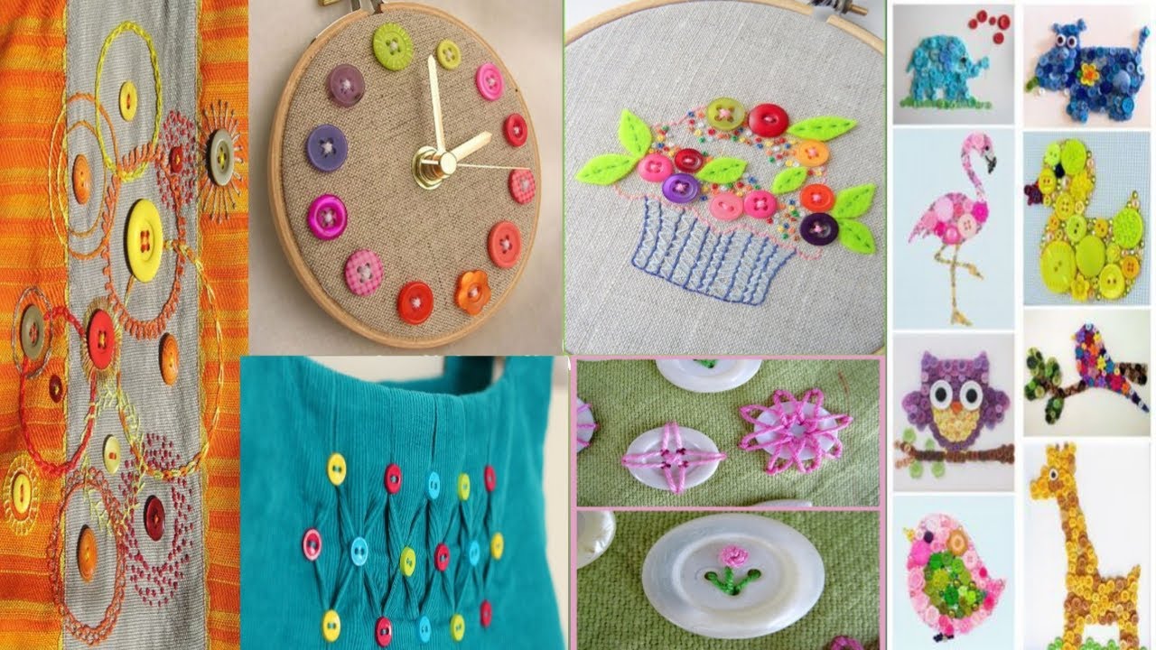 How to design dress/button embroidery /button work/new button ...