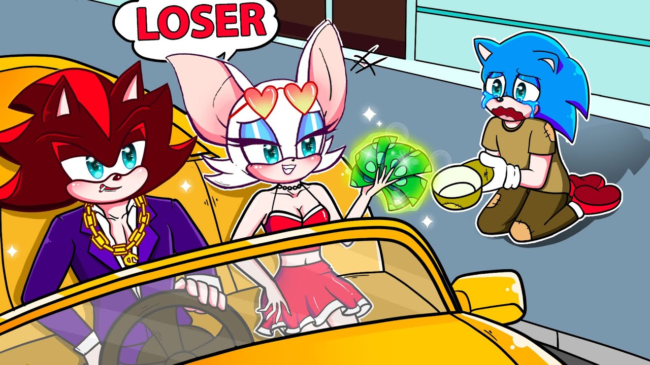 Poor Sonic & Rich Shadow | Very Sad But Happy Ending | Sonic The ...