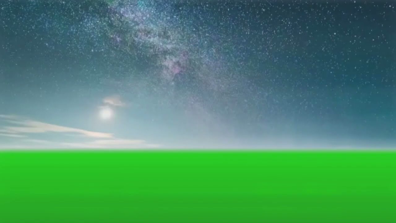 Glowing Night Sky Green Screen Effects - YouTube