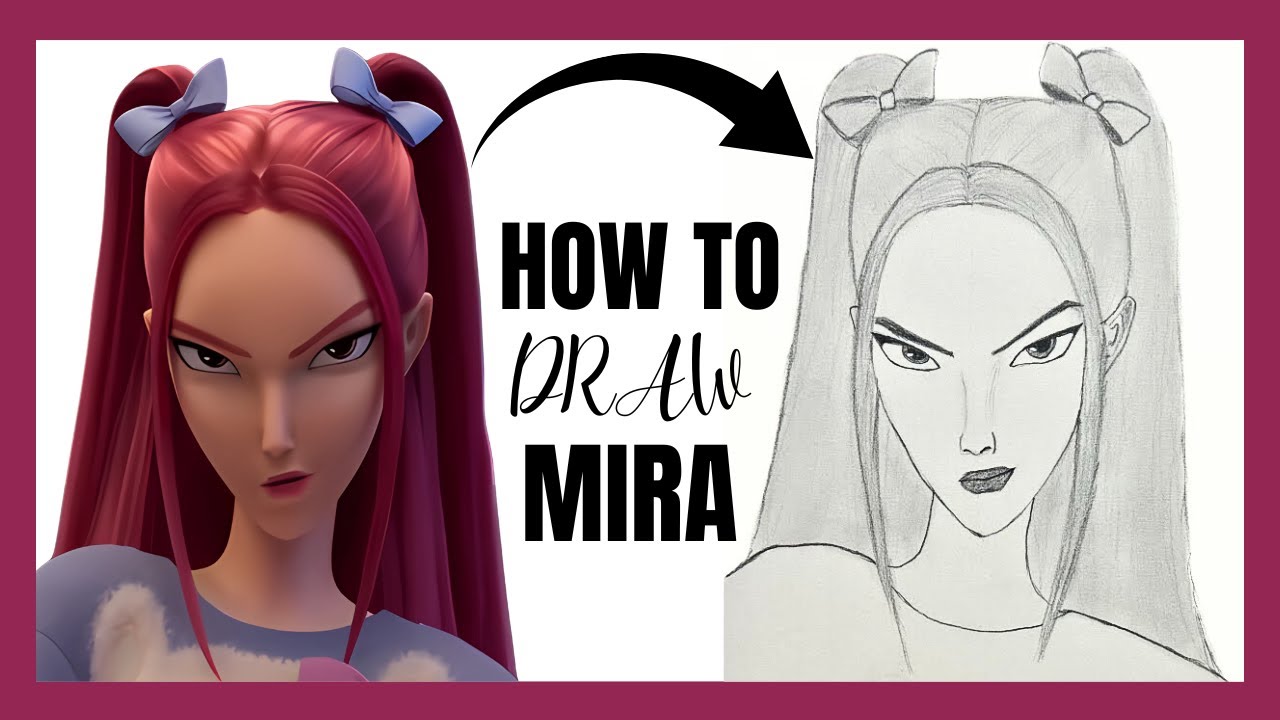 Draw Mira from Kpop DEMON HUNTERS | Step by Step Easy for BEGINNERS ...