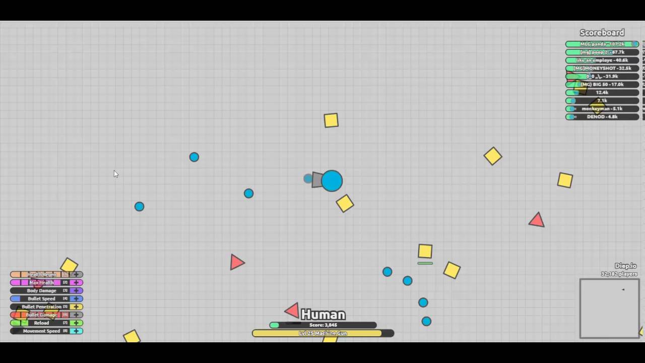 diep.io game play - YouTube
