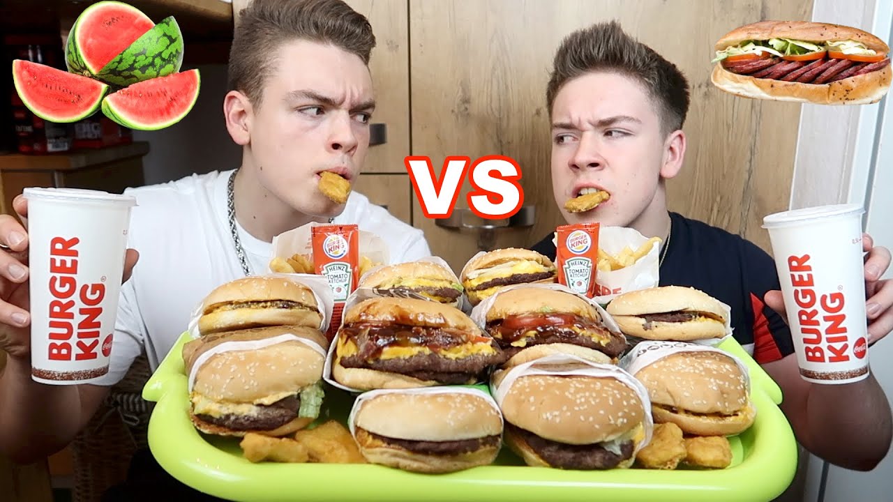 24 Stunden nur WETTESSEN CHALLENGE (mit XXL Burger King Menü Wettessen ...