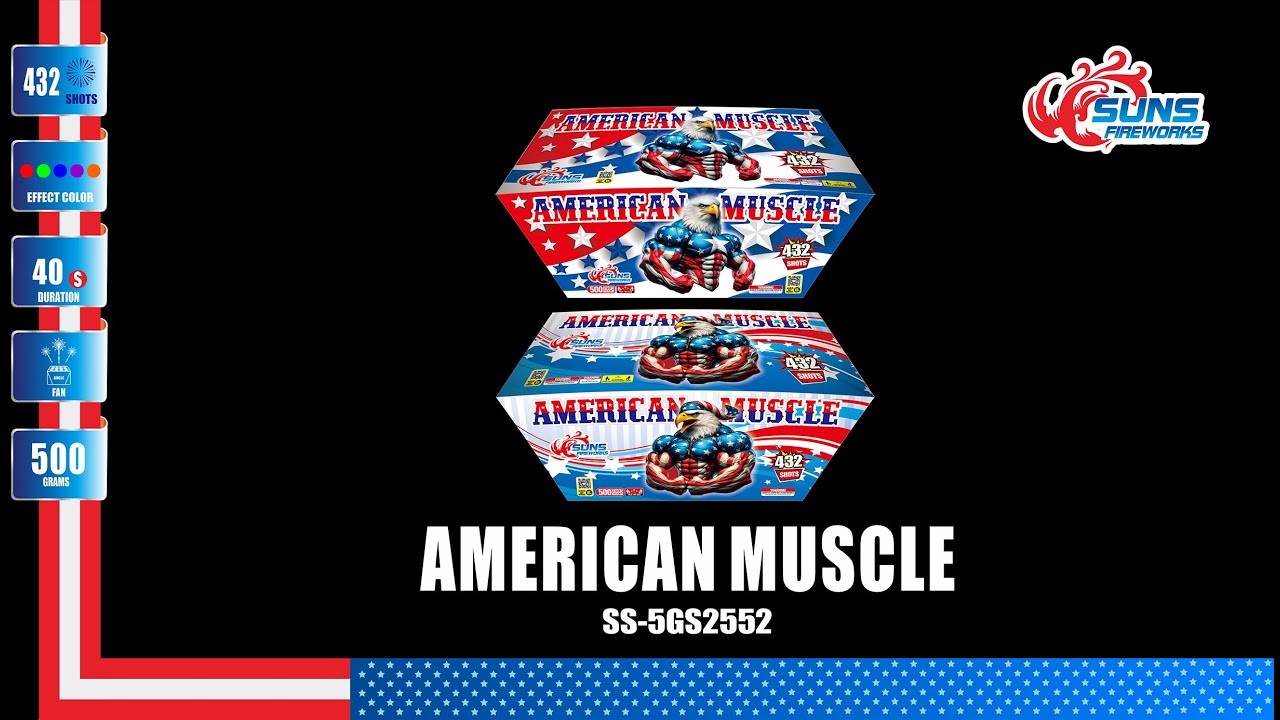 AMERICAN MUSCLE 2026 New Sprinklers SS-5GS2552 from Suns Fireworks ...