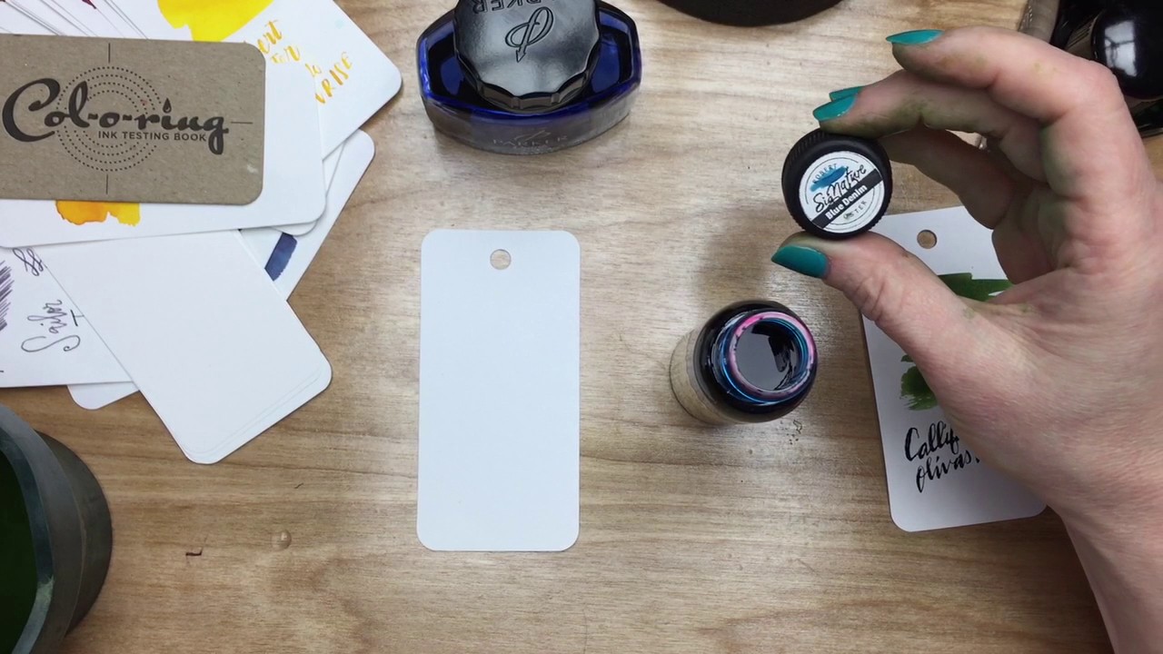 Col-o-ring Ink Testing Book: Ink Testing Techniques - YouTube