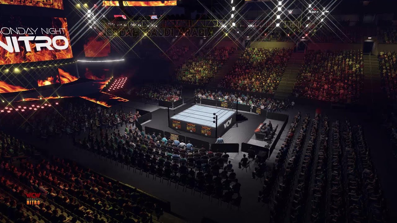 WWE 2K22 [WCW 2K22] NEW MONDAY NIGHT NITRO ARENA - YouTube