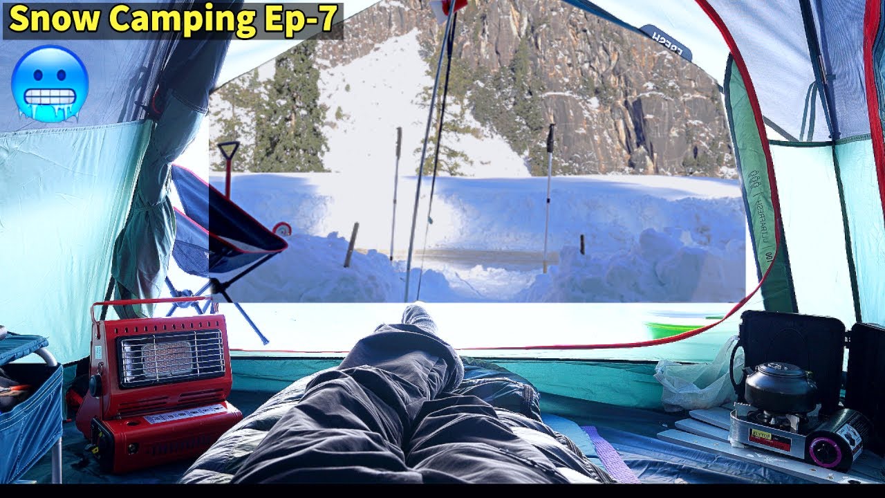 Overnight Winter Snow Camping | Snow Camping in India ...