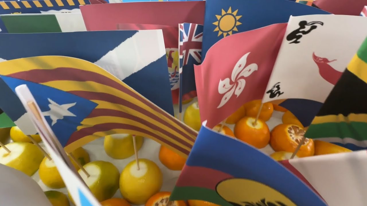 Orange 🍊 Lemon 🍋 flag stand By Master Chef - YouTube