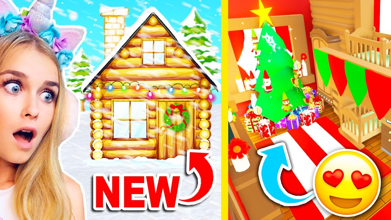 Decoration Our *NEW* CABIN During A SNOW STORM In Adopt Me! (Roblox ...