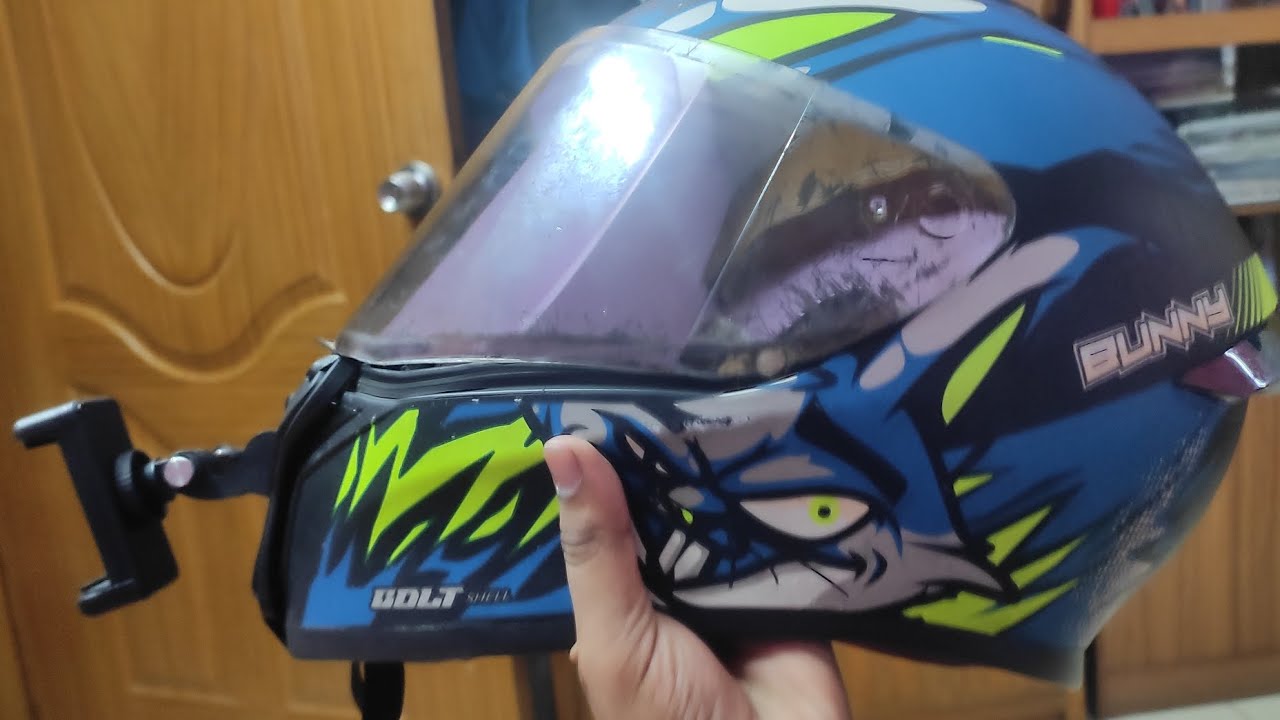 Helmet Mobile Mount Setup | Moto Vlog | Helmet camera setup. - YouTube