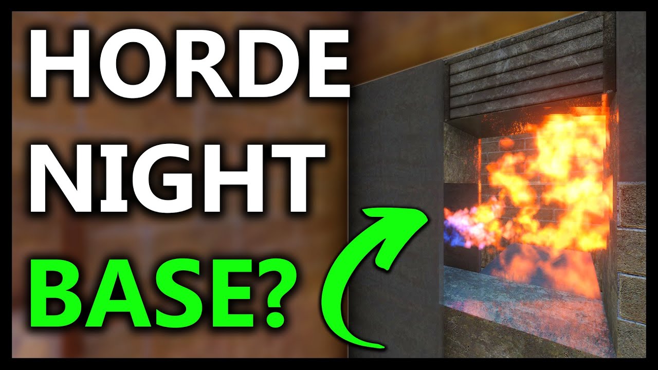 EASY Starting Horde Night BASE Location - 7 Days To Die Alpha 21 - YouTube