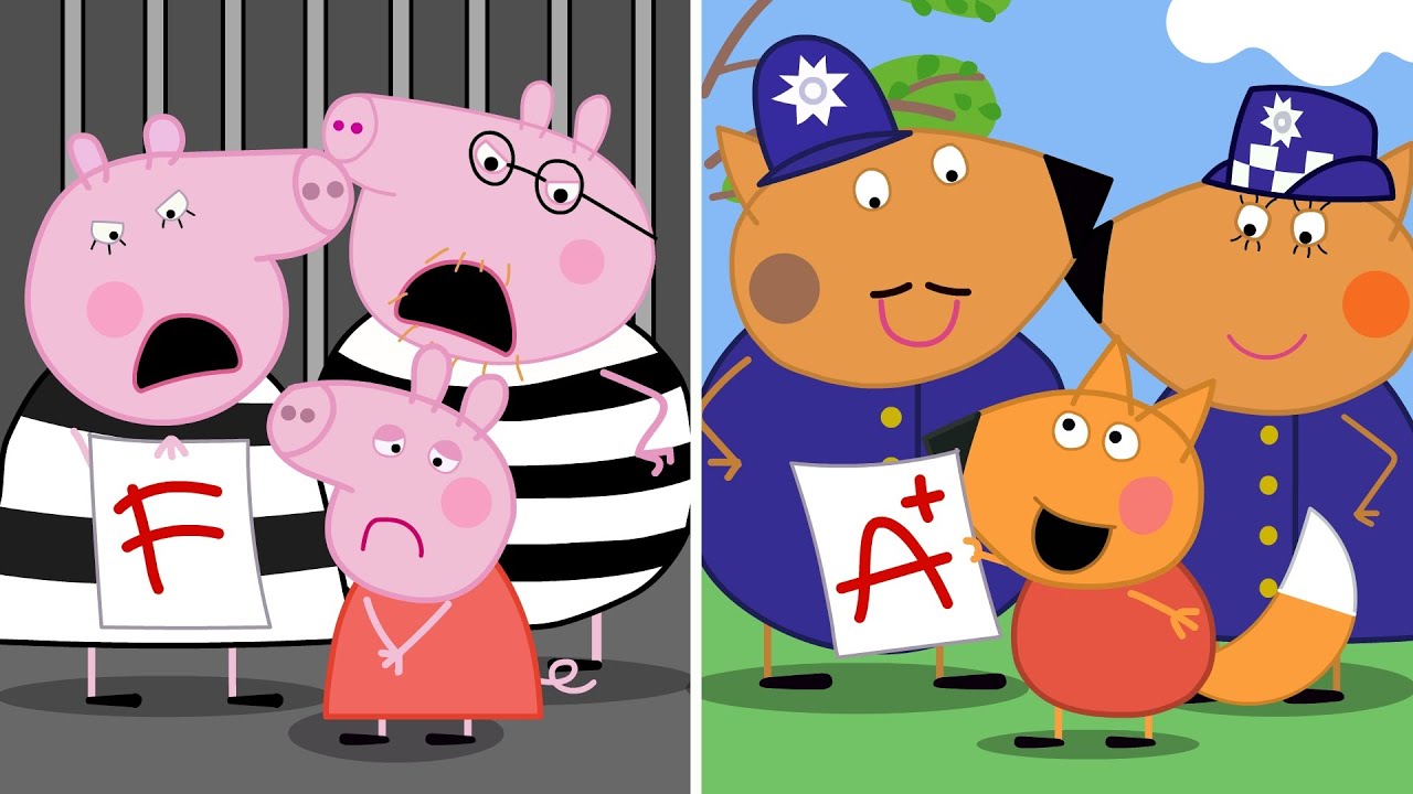 The Police Family VS The Thief Family...!? Who Scores Badly?? Peppa Pig ...