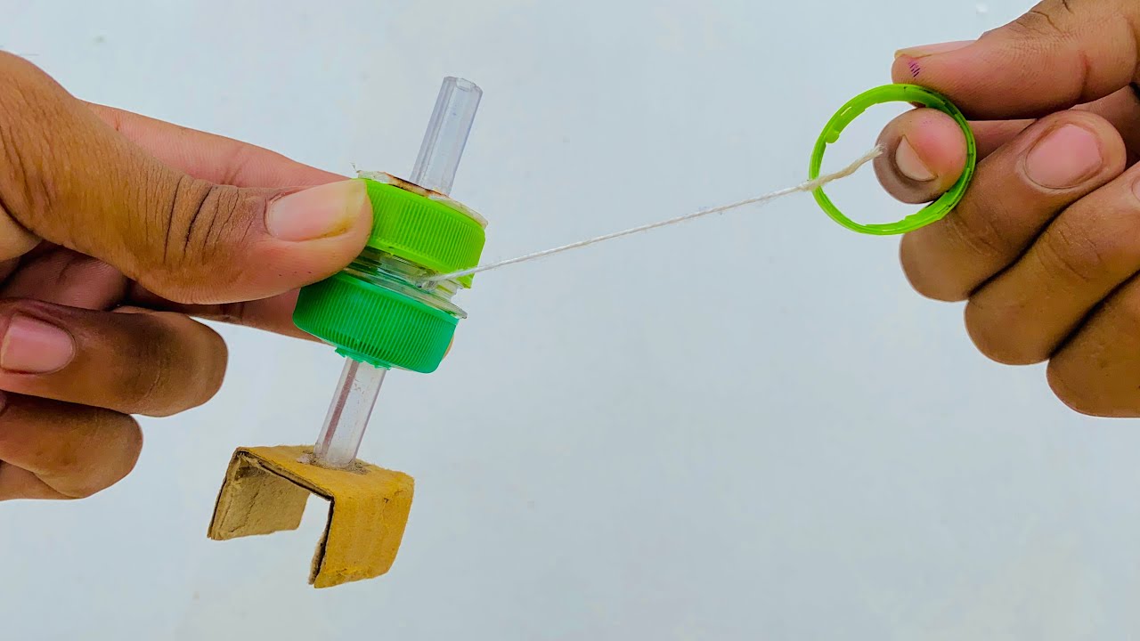 How To Make Beyblade + Launcher - YouTube