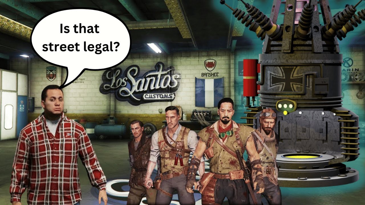 Ultimus Crew visit Los Santos Customs - GTA Custom Zombies Map - YouTube