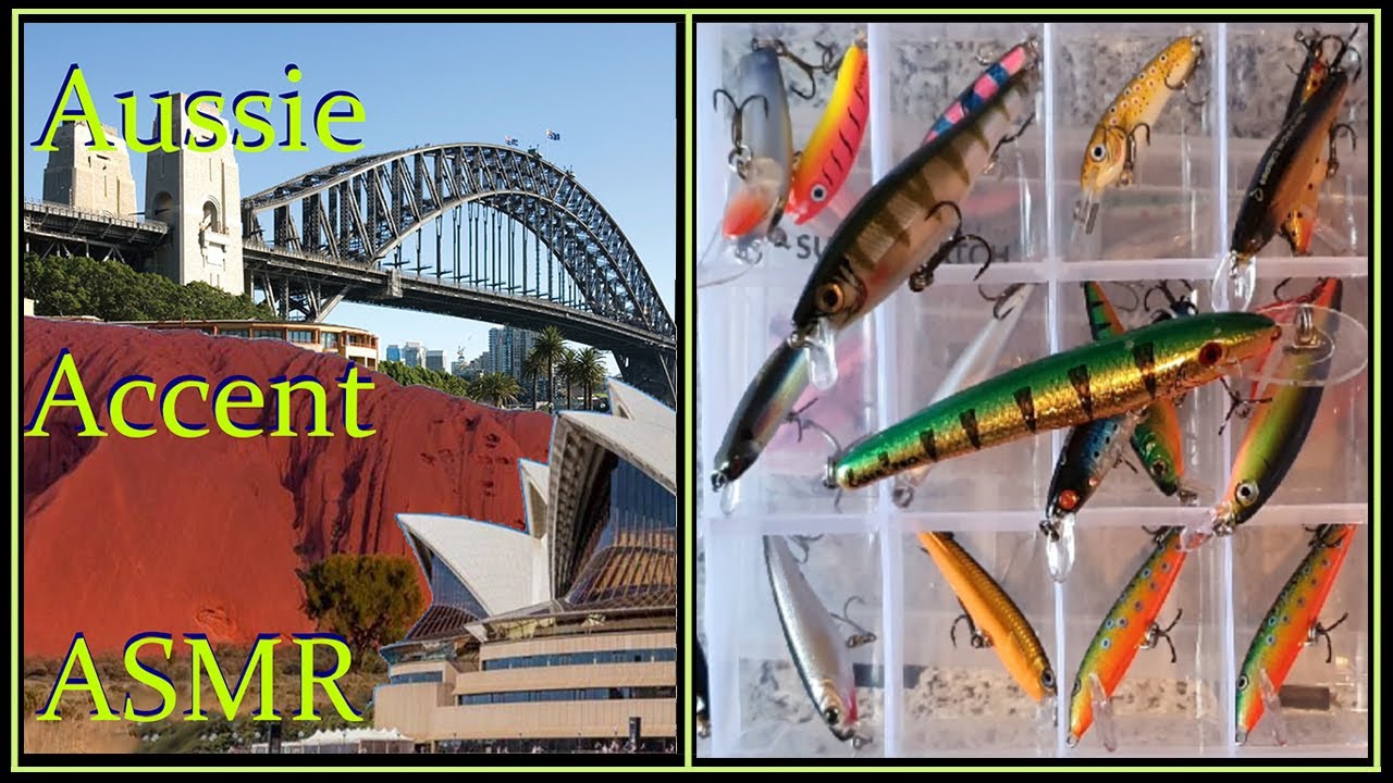 Aussie Accent ASMR Fishing Lures - YouTube