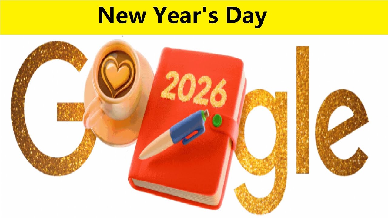 New Year's Day 2026 : Google Doodle wishes Happy New Year, Celebrations ...
