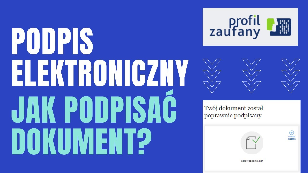 Podpis elektroniczny - jak podpisać elektronicznie dokument PROFILEM ...