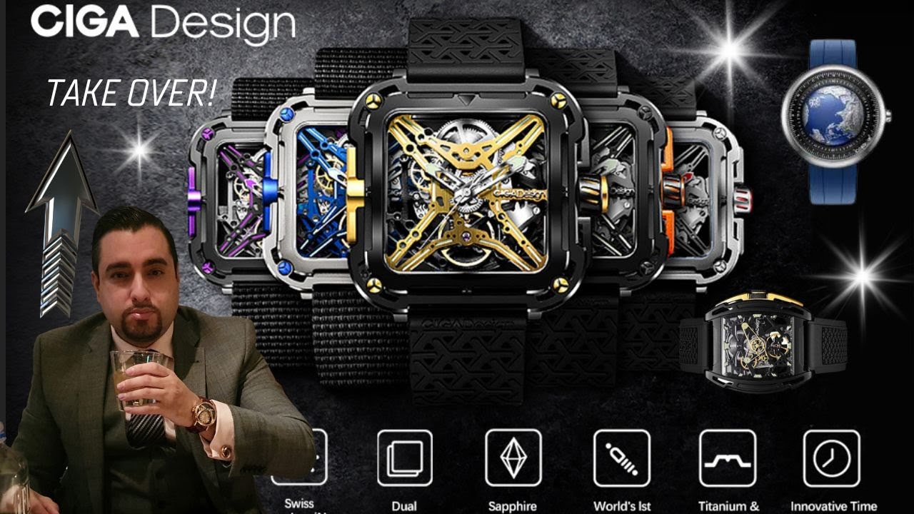 CIGA Design Mechanical Watch Series X Gorilla, Z Series, Danish Rose ...