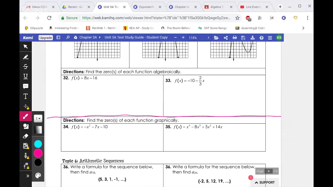 Math Lab - Algebra I - October 2, 2018 - YouTube