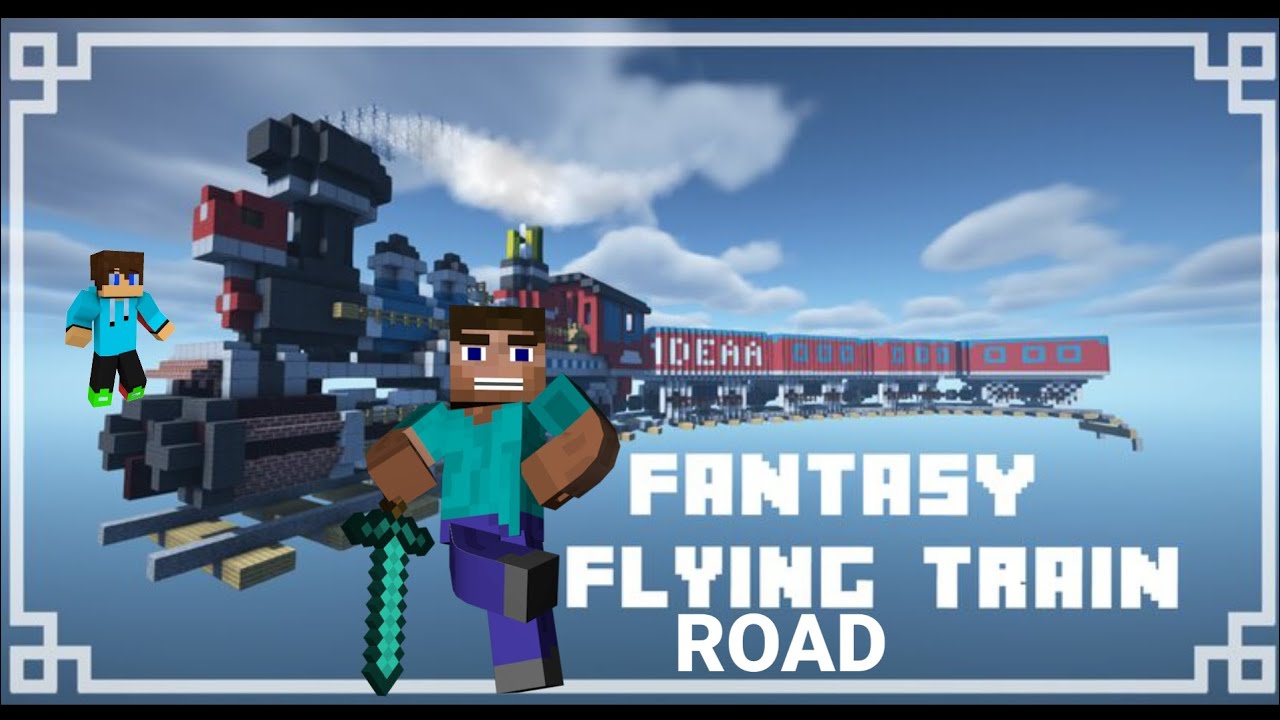 Building a train road in [minecraft]| Build Realistic train road in ...