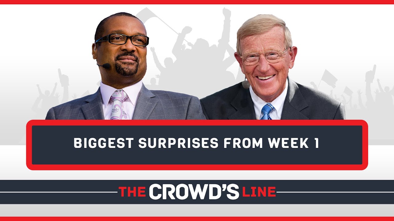 Week 1 Surprises NCAAF Coach Holtz And Mark May Football Breakdown ...