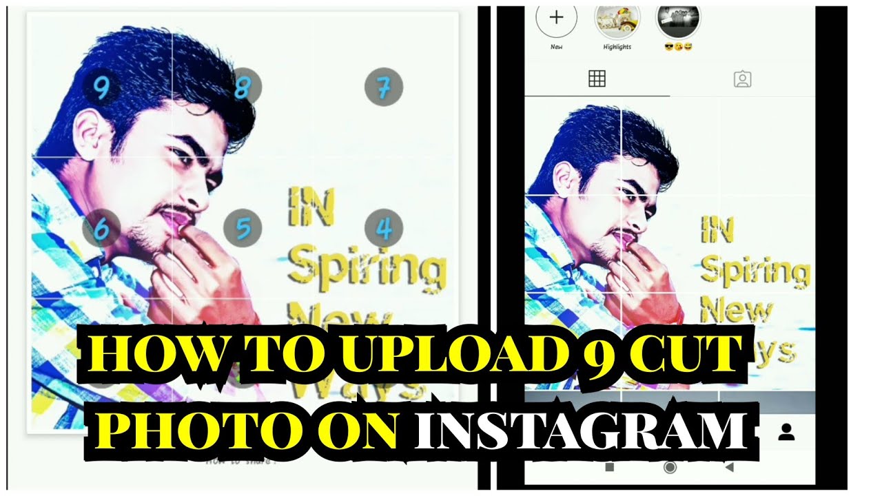 how to upload 9 cut photo on instagram|9cut for instagram how to use ...