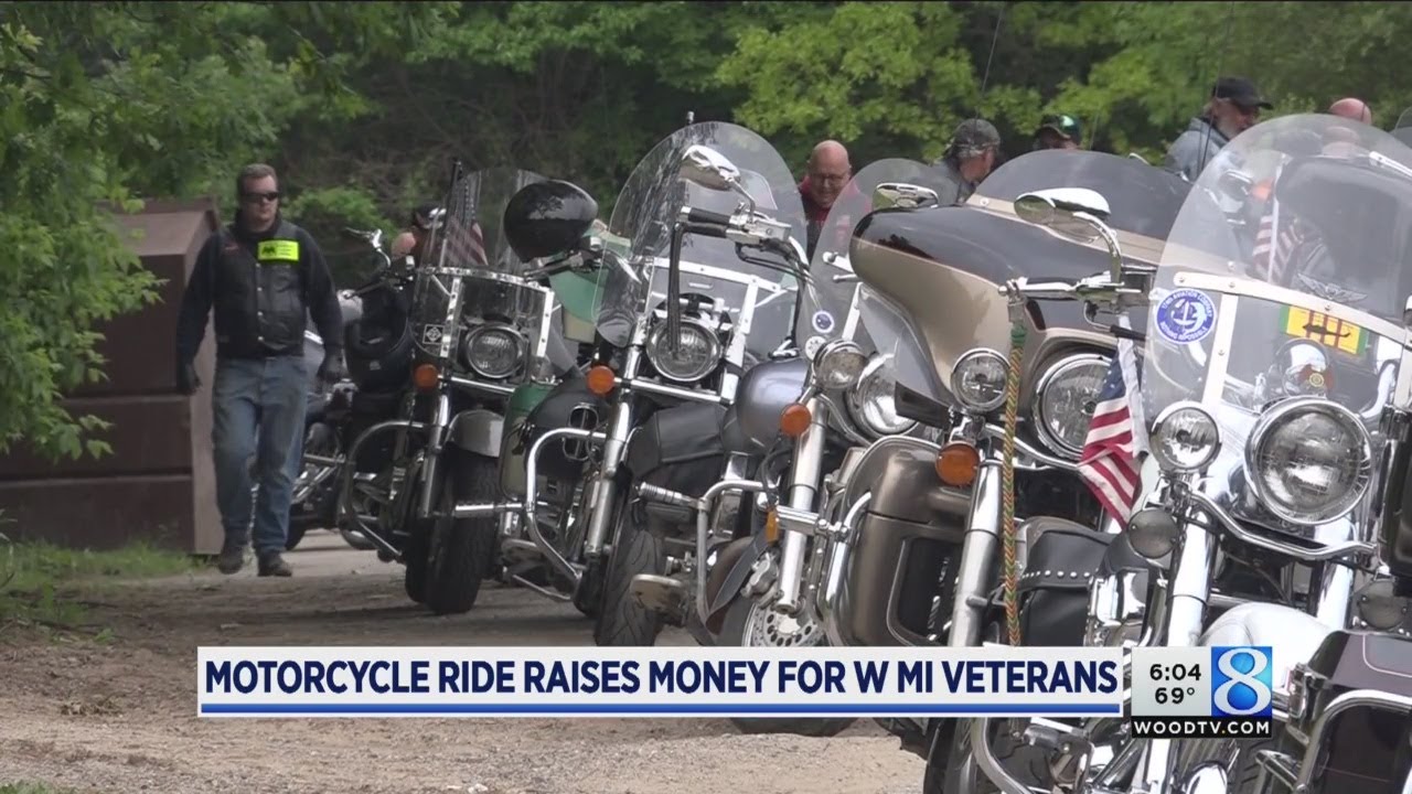 Annual motorcycle ride raises money for W MI veterans - YouTube