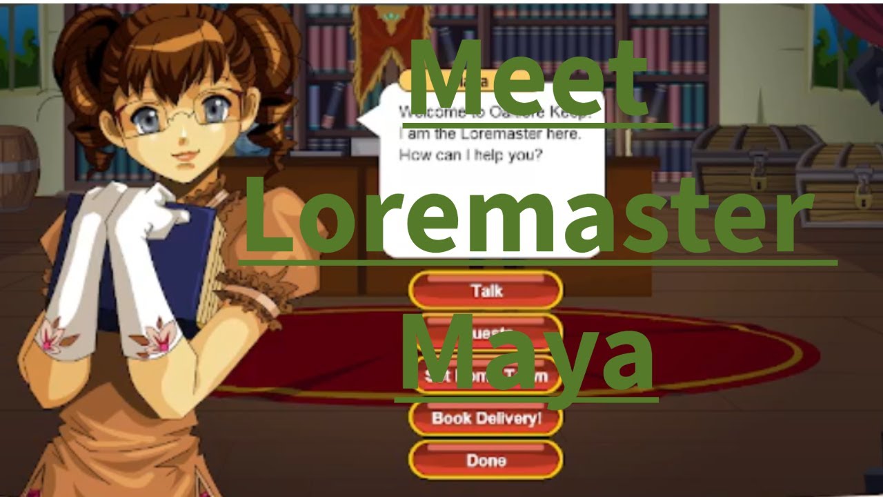 Dragonfable Meet LoreMaster Maya - YouTube