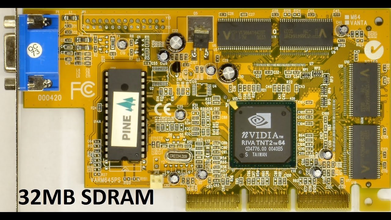NVidia Riva TNT2 небольшой обзор - YouTube