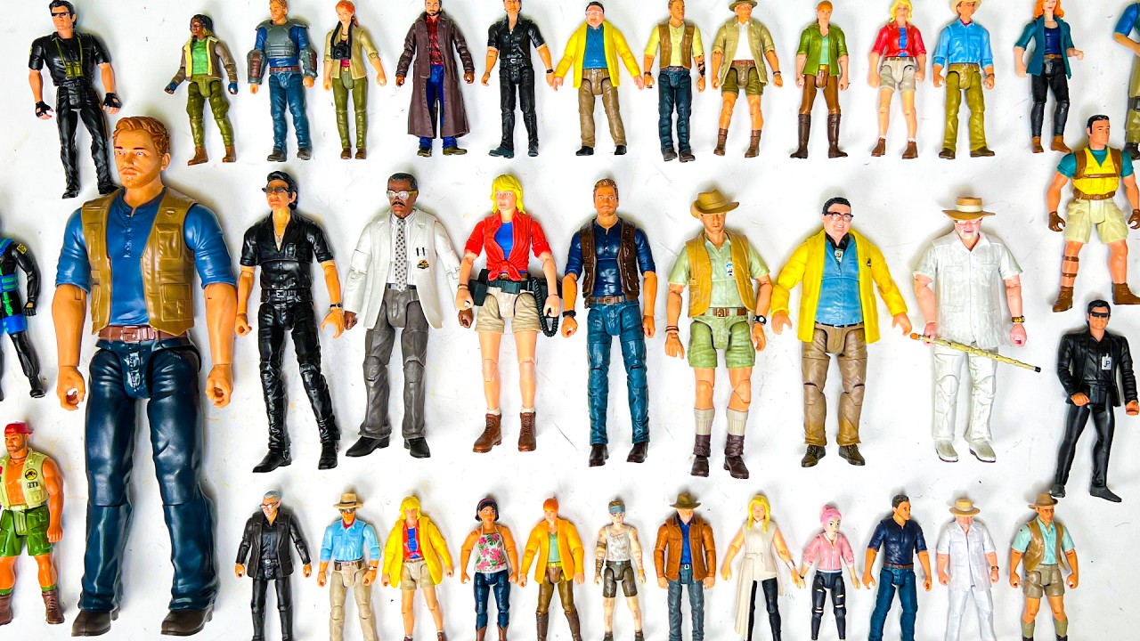 EPIC Reveal of ALL Human Characters and Vehicles from Jurassic World ...