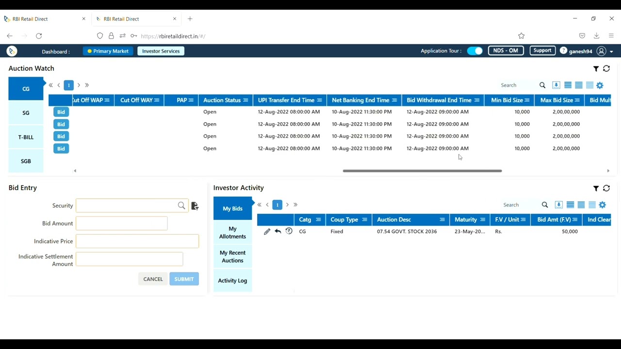 How to Withdraw your Bid in RBI government securities auction ll RBI ...