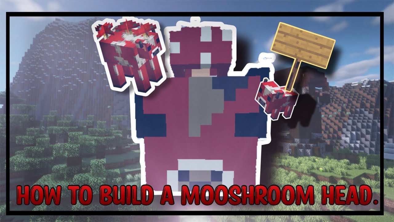 How To Build Mooshroom Head - Building Tutorial - YouTube