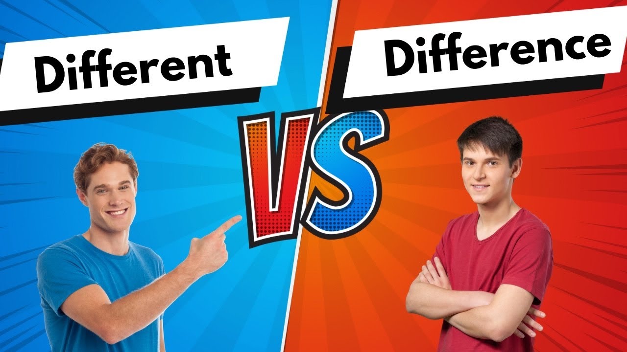 මාර වෙනස්නේ l different vs difference - YouTube