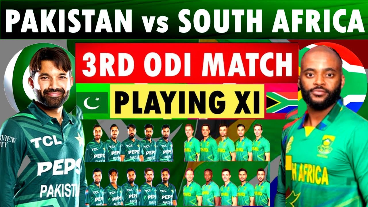 Pak vs South Africa 3rd ODI Live Match Today || Live Match Today || PAK ...