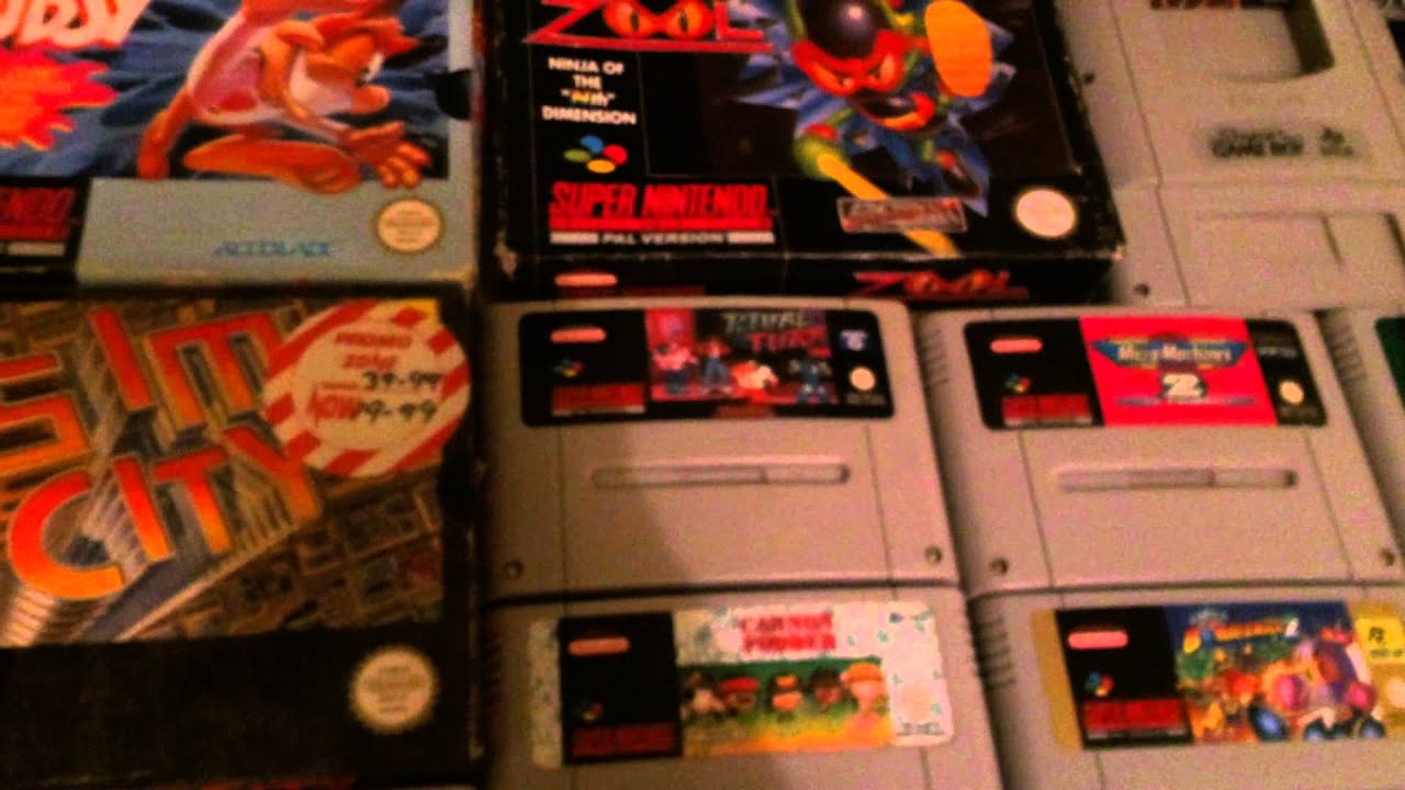 My complete SNES collection as of January 18th 2015 - YouTube