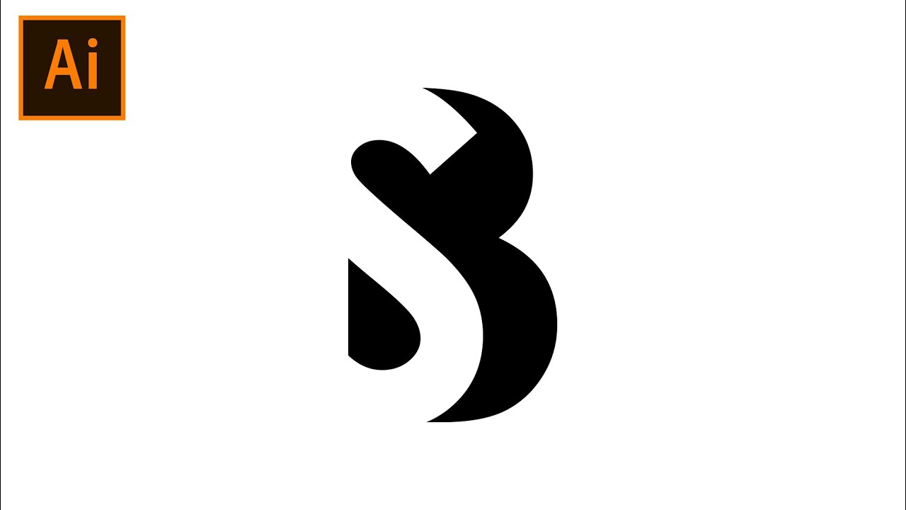 Letter S & B Logo Tutorial in Illustrator - YouTube