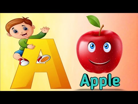 A for apple b for ball rhymes with action | infobells ABCD rhymes|A for ...