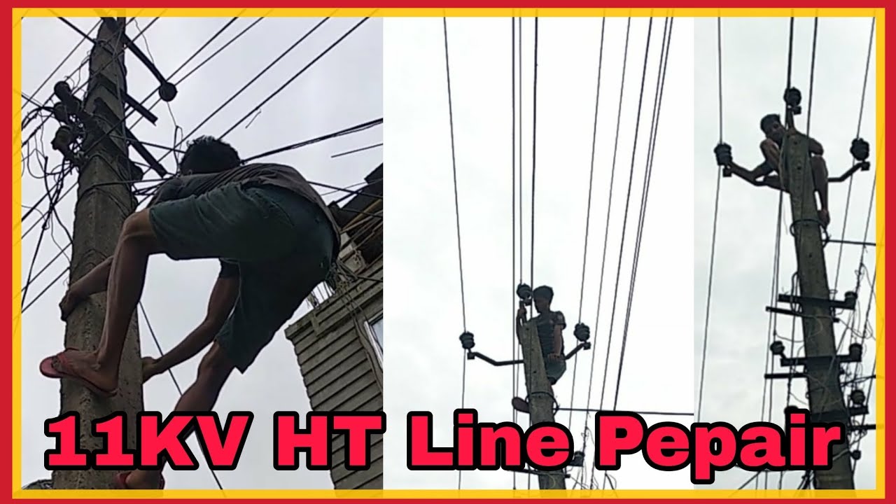 11kv ht line repair - YouTube
