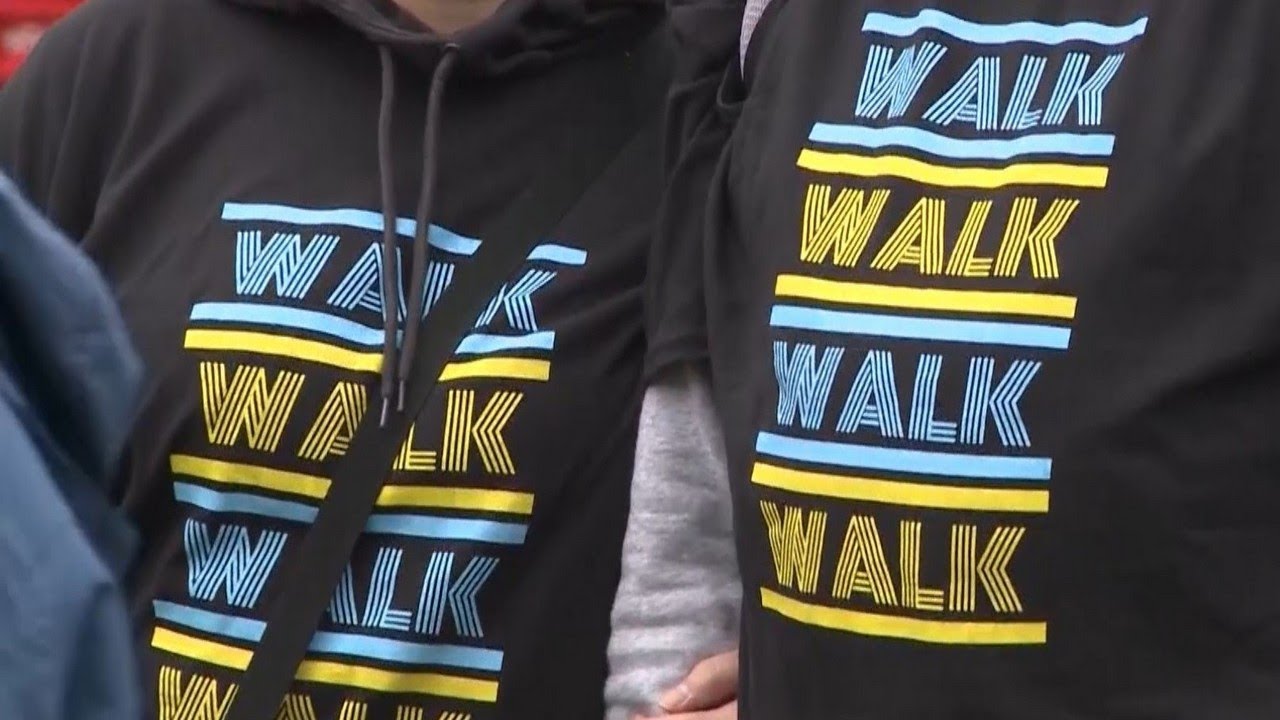 $100K raised in the annual Hamilton Walk for Down Syndrome - YouTube