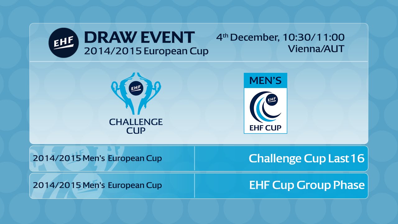 EHF DRAW EVENT - 2014/2015 Men's European Cup - YouTube