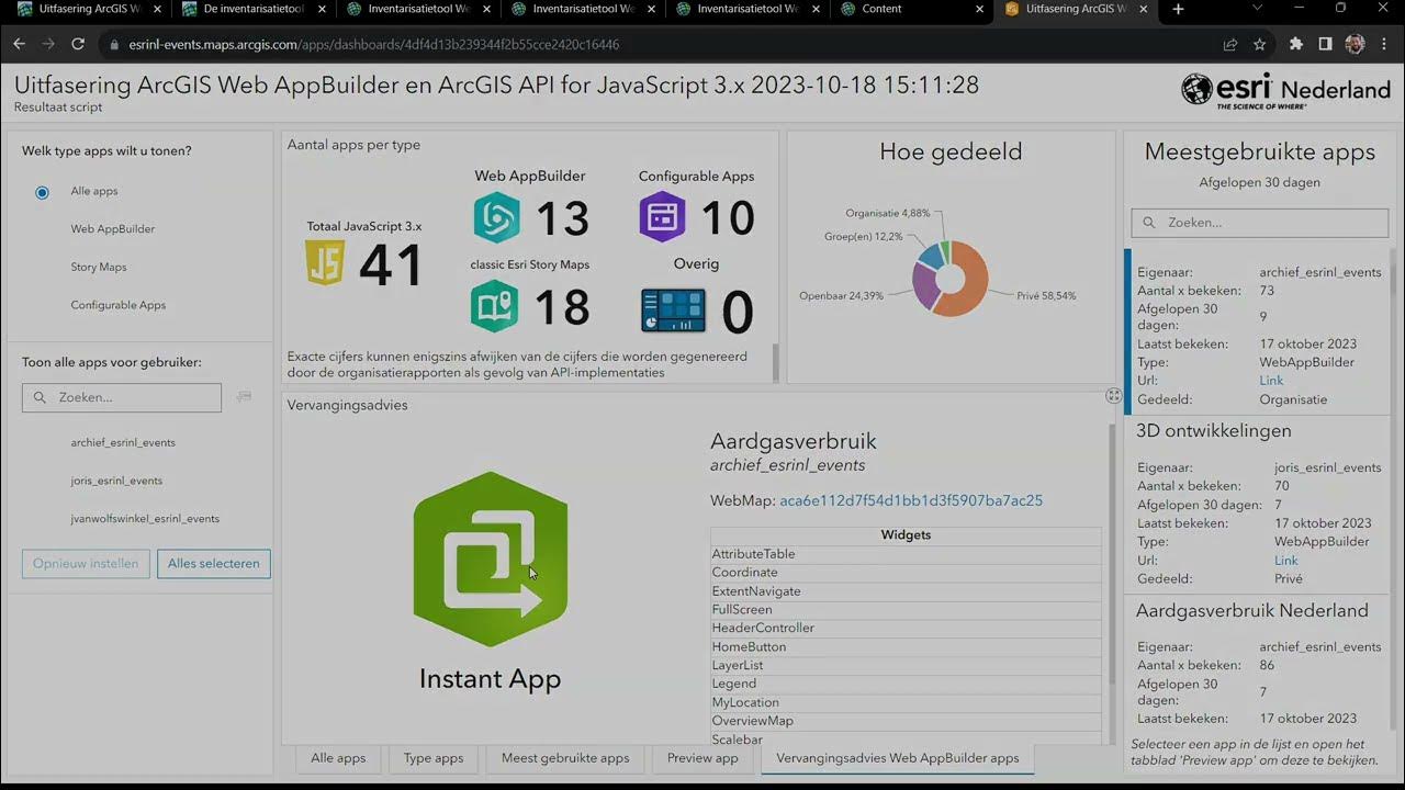 Instructievideo inventarisatietool voor ArcGIS Web AppBuilder en andere ...