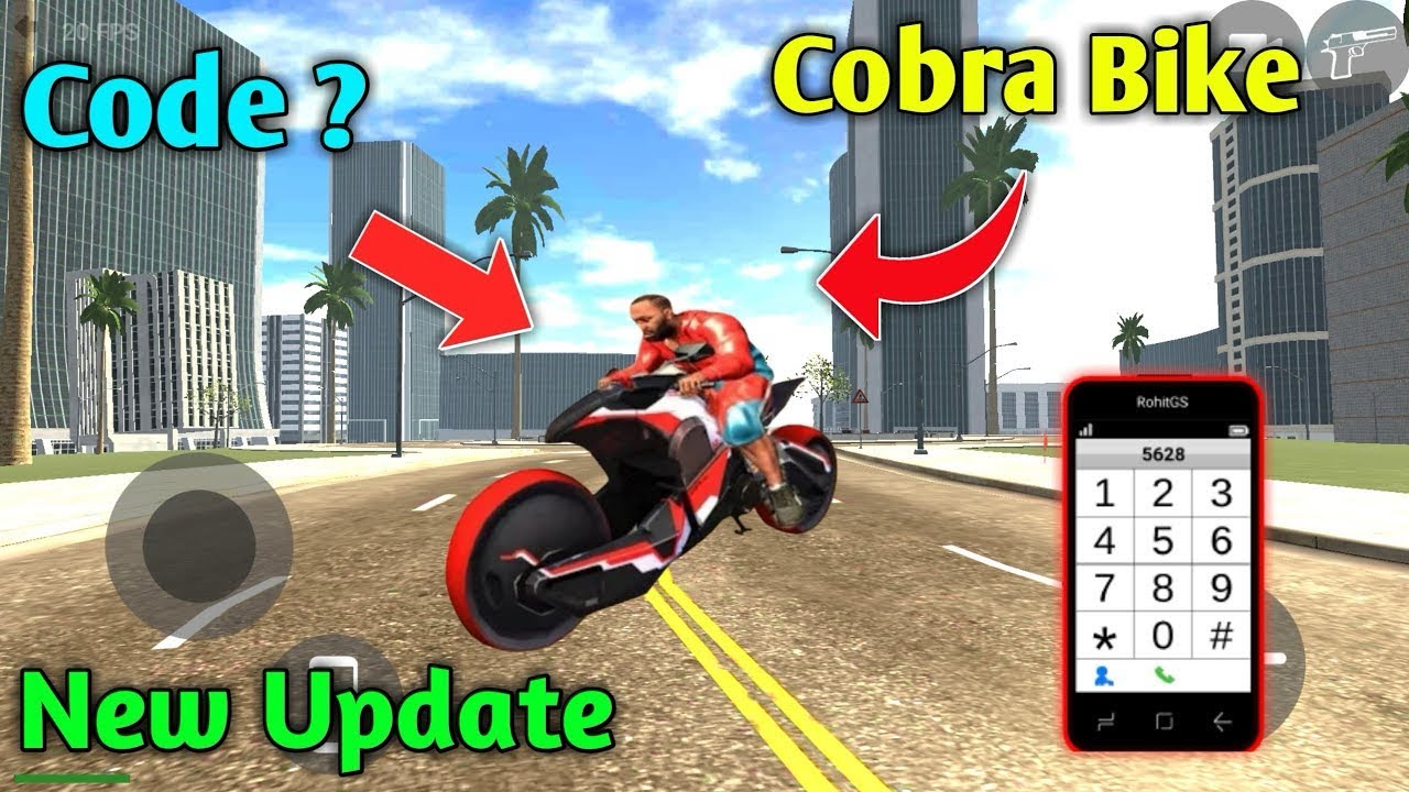 💢 YFG Indian Bike driving game new update Cobra Bike real Cheat code 💯 ...