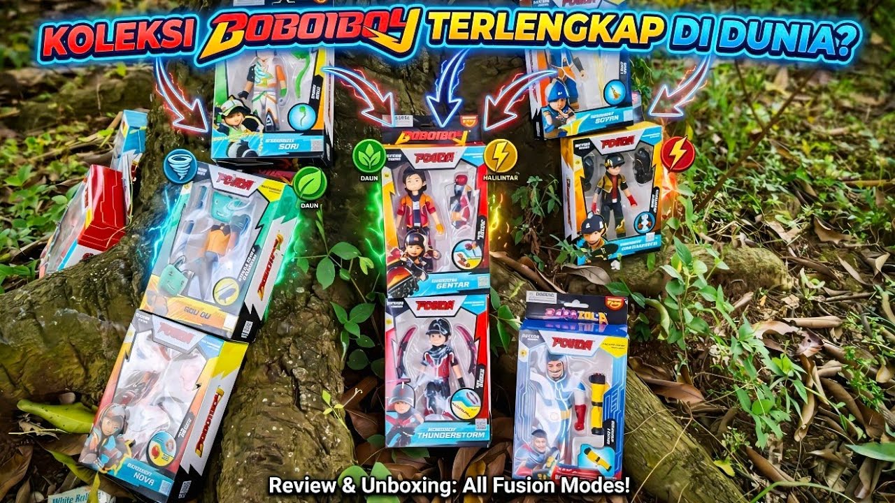 UNBOXING fgura BoBoiBoy dan BATTLE EPIC BoBoiBoy Nova, Gempa ...