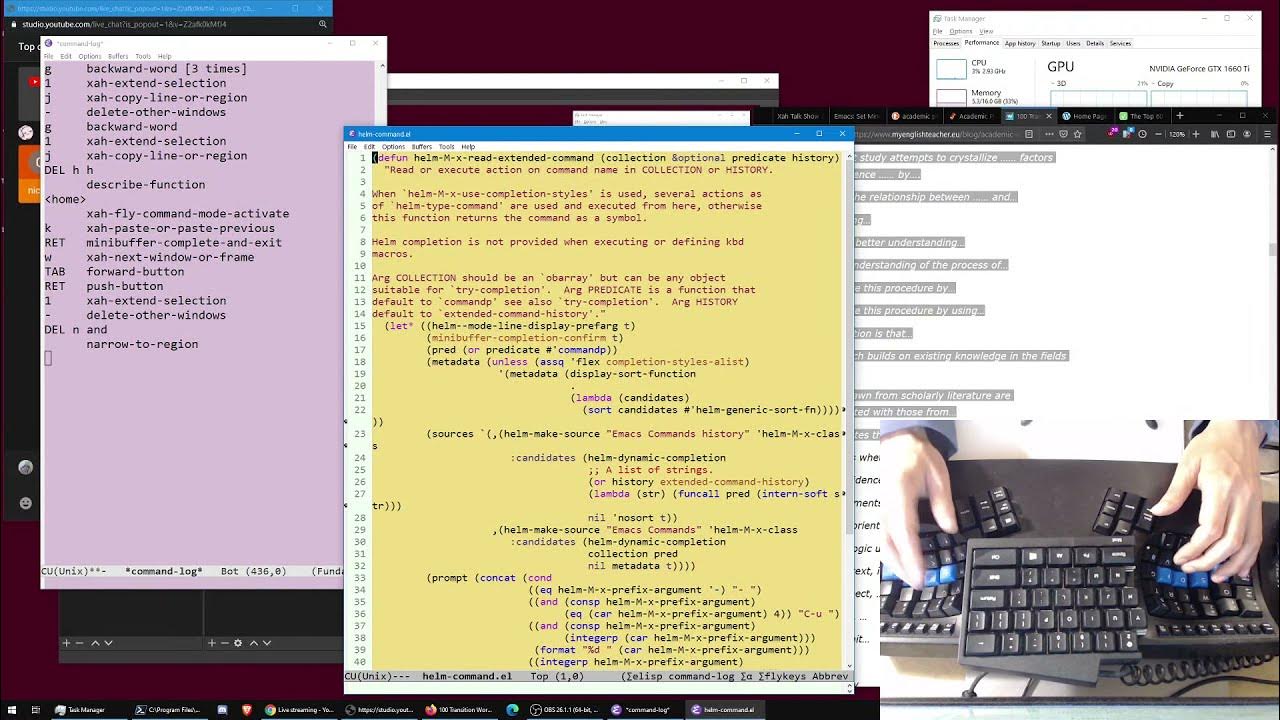 xah talk show 2021-04-19 emacs lisp. explore ido and helm fuzzy match source code. part 2. - YouTube