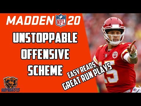 NEW MADDEN 20 UNSTOPPABLE OFFENSIVE SCHEME - EASY PASSING PLAYS - GREAT ...