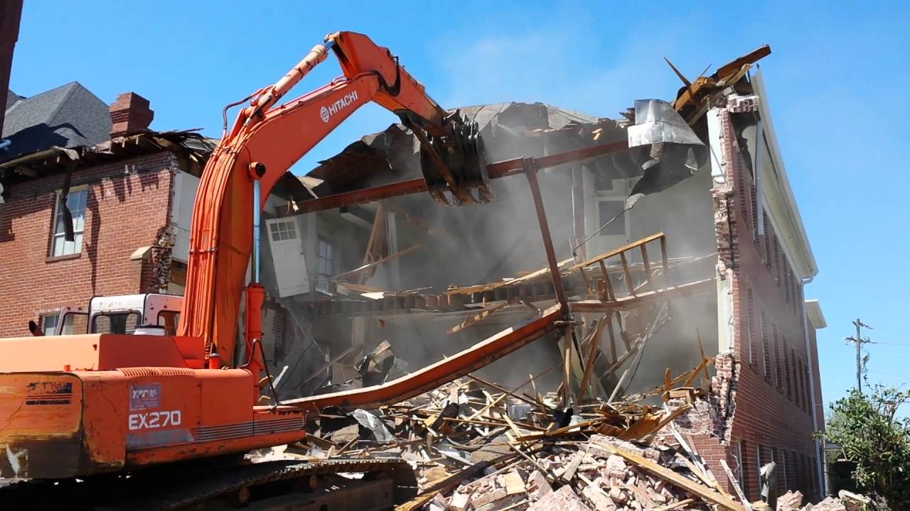 Hodge Demolition Kirby bldg - YouTube